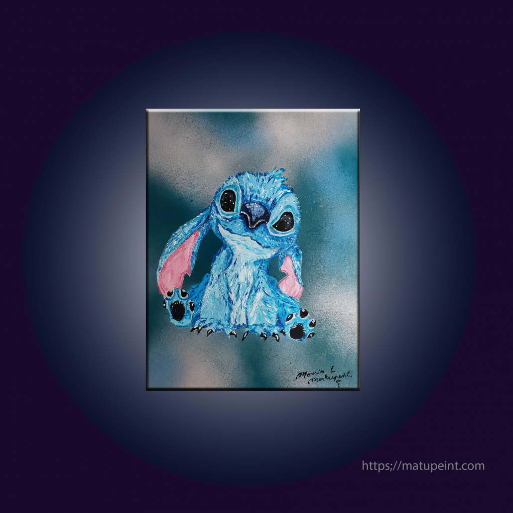 Tableau de Stitch tirage d' art - MATUPEINT.com